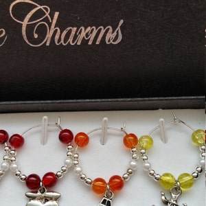 6 Farming Themed Wine Charms, Farm Wine Charms, Farm Themed Wine Charms ...