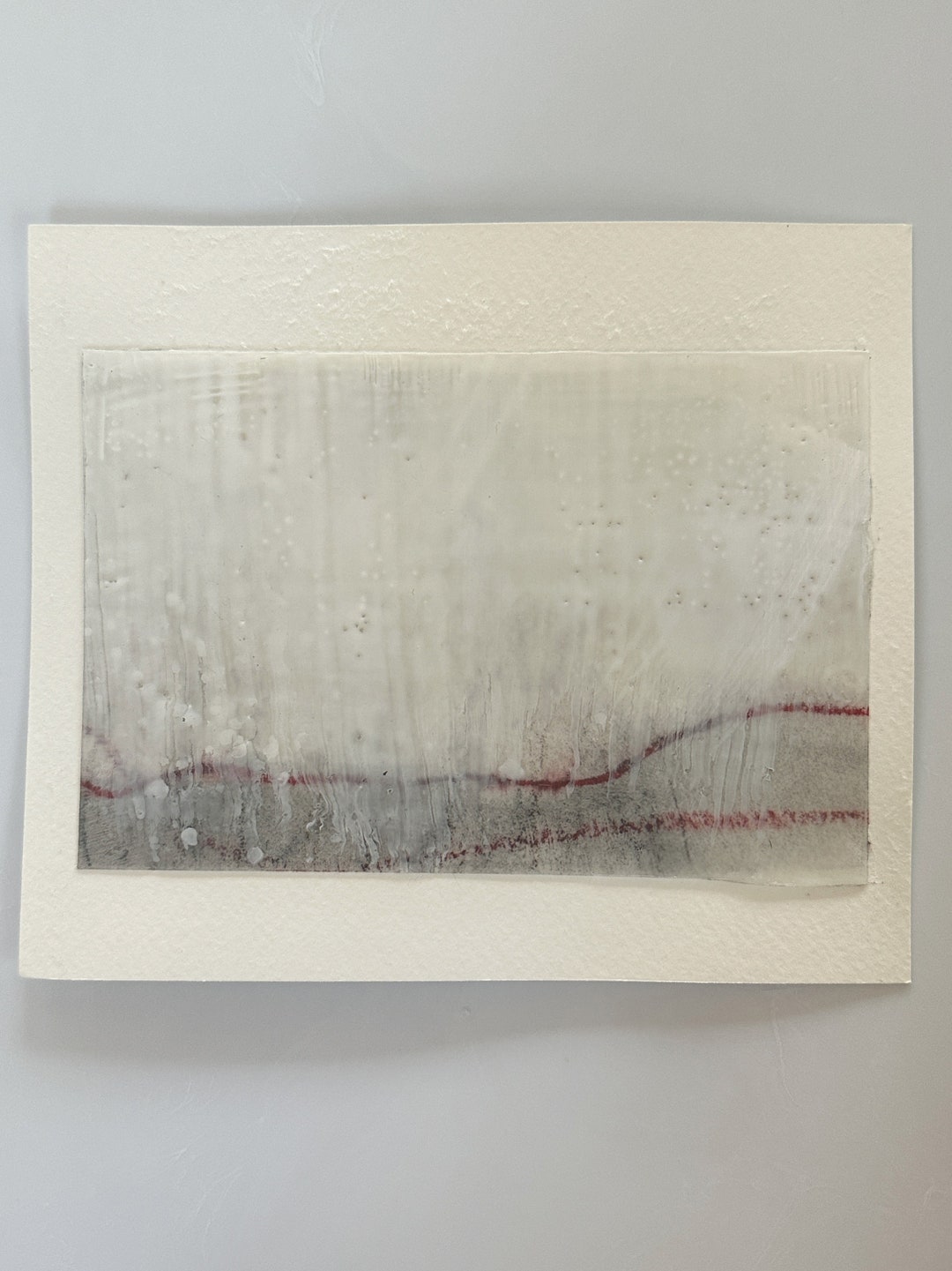 Encaustic Painting by Kim Cardoso- SNOW - Etsy