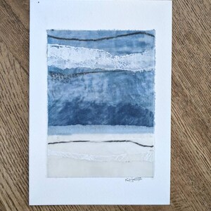 Encaustic Painting by Kim Cardoso- Dive - Etsy
