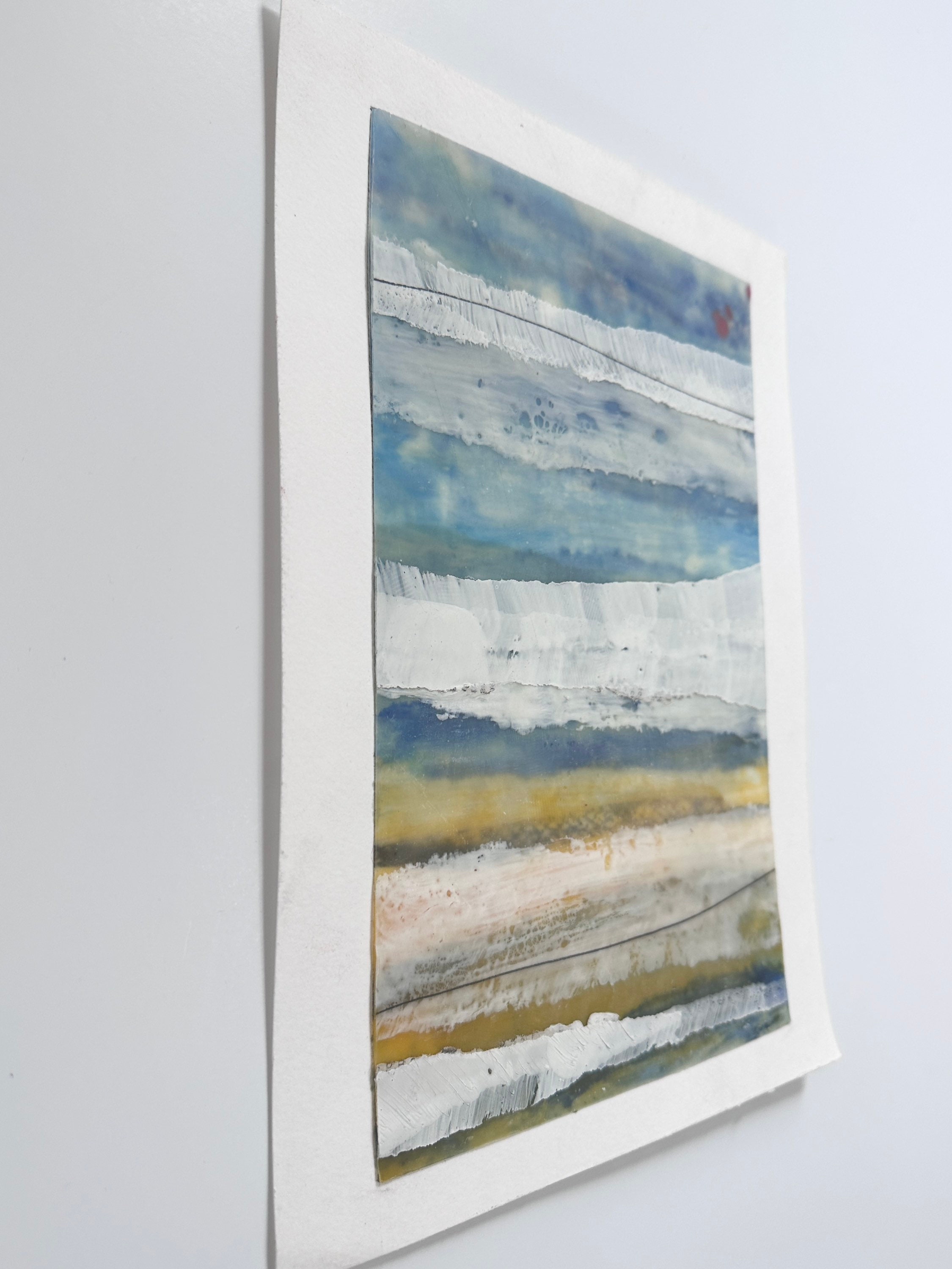 Encaustic Painting by Kim Cardoso- Fly On - Etsy