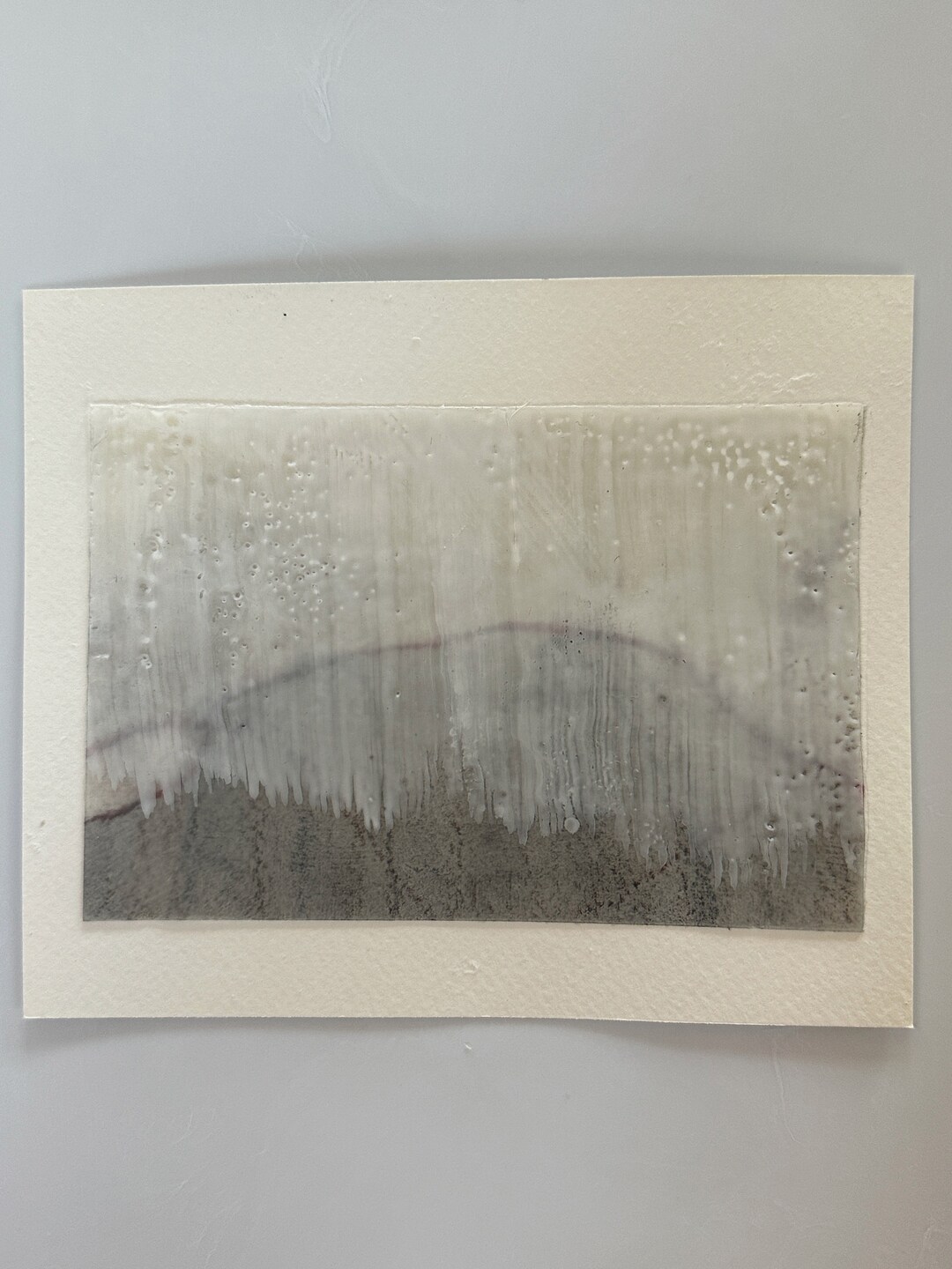 Encaustic Painting by Kim Cardoso- RAIN - Etsy