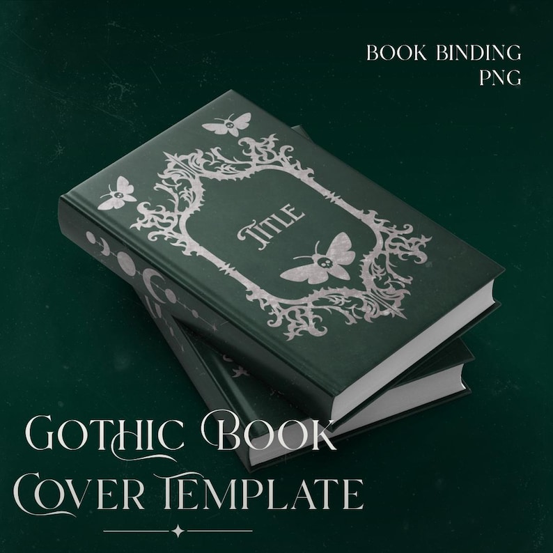 Gothic Book Template Digital Cutting File Cricut Pattern Vinyl ...