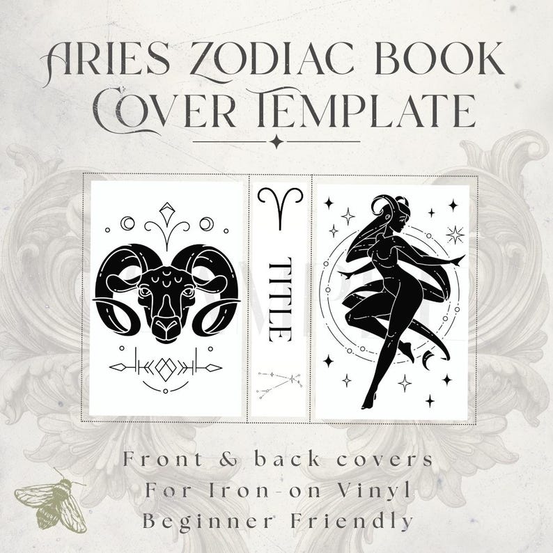 Aries Book Template Digital Download Printable Design Constellation ...