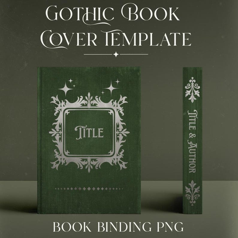 Gothic Book Template Digital Cutting File Cricut Pattern Vinyl ...