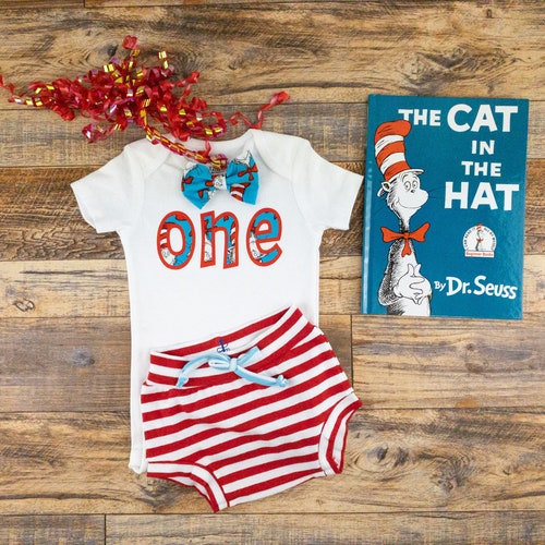 Cat in the Hat Birthday Dr Seuss Birthday Banner Dr Seuss - Etsy
