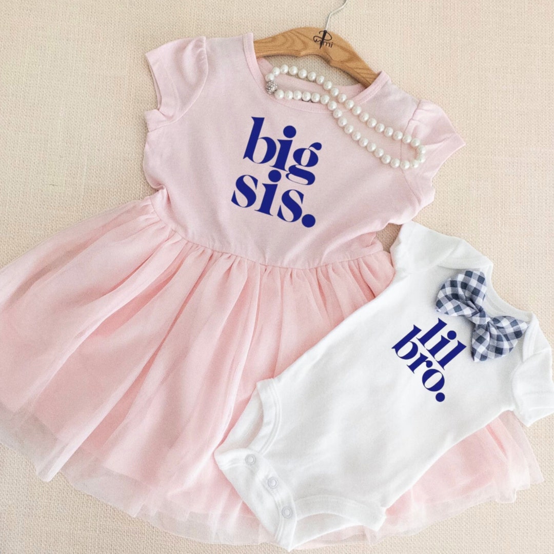 Big Sister Dress Little Brother Outfits/matching Big Sister Pink Tutu ...