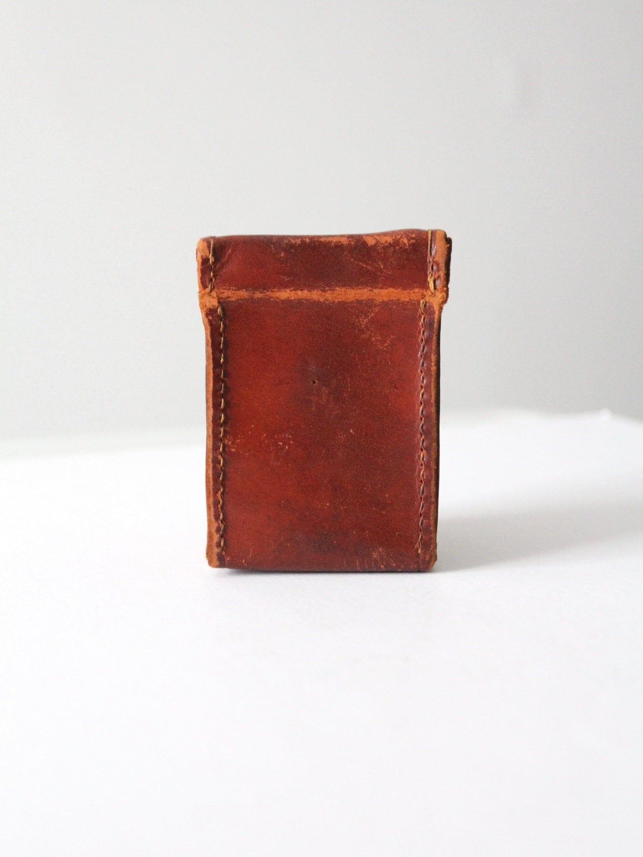 Vintage Leather Case, Belted Pouch Box - Etsy