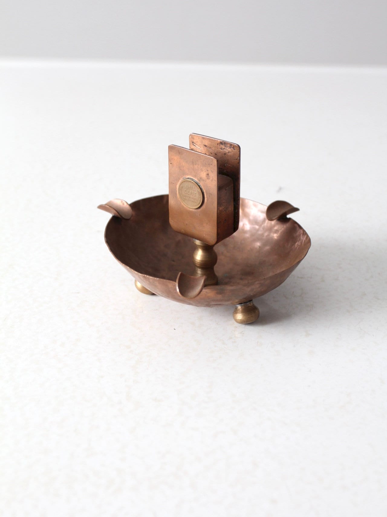 Antique Copper Match Holder Ashtray - Etsy
