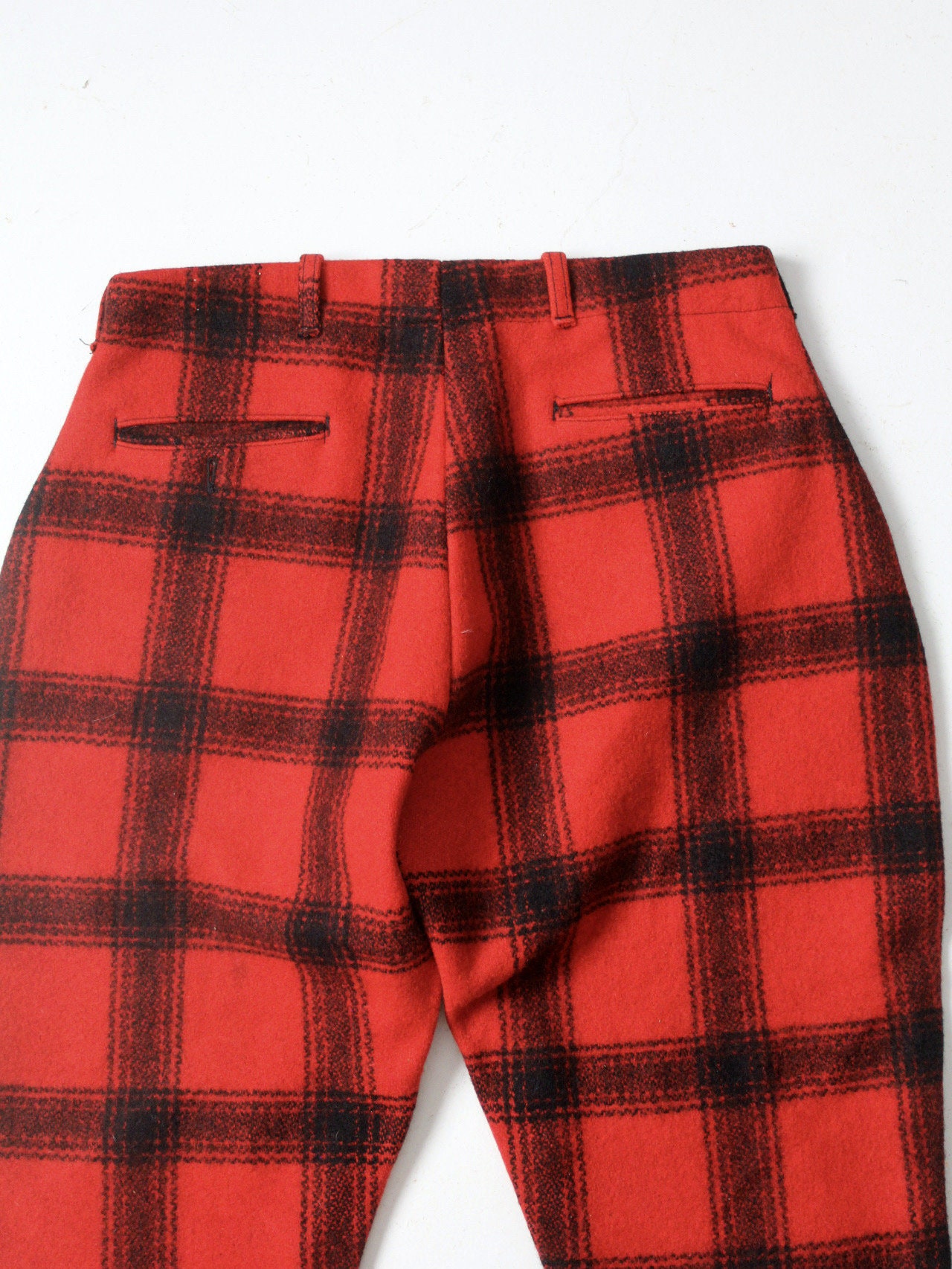 Vintage Western Field Red Plaid Wool Hunting Pants - Etsy