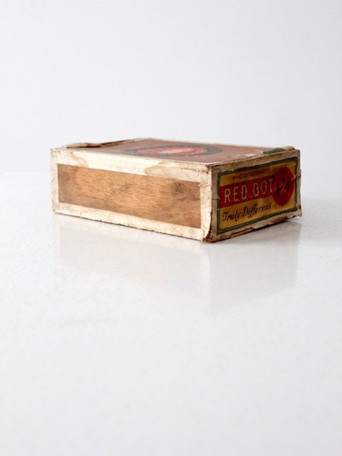 Vintage Red Dot Cigar Box - Etsy