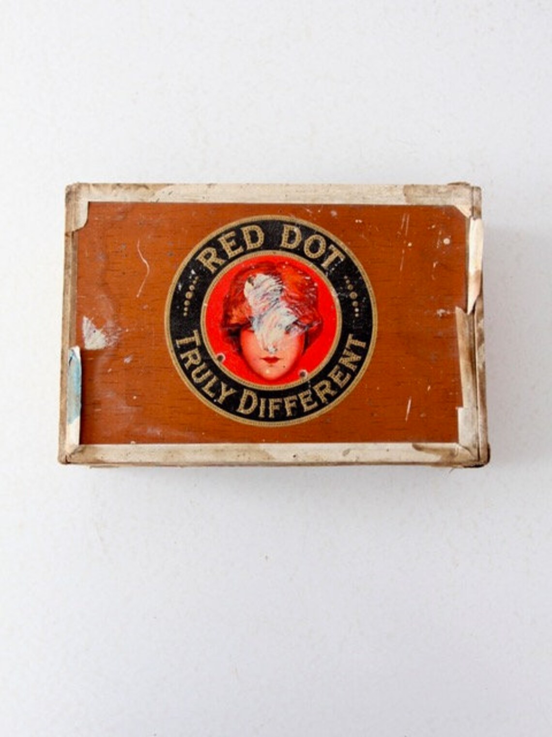 Vintage Red Dot Cigar Box - Etsy