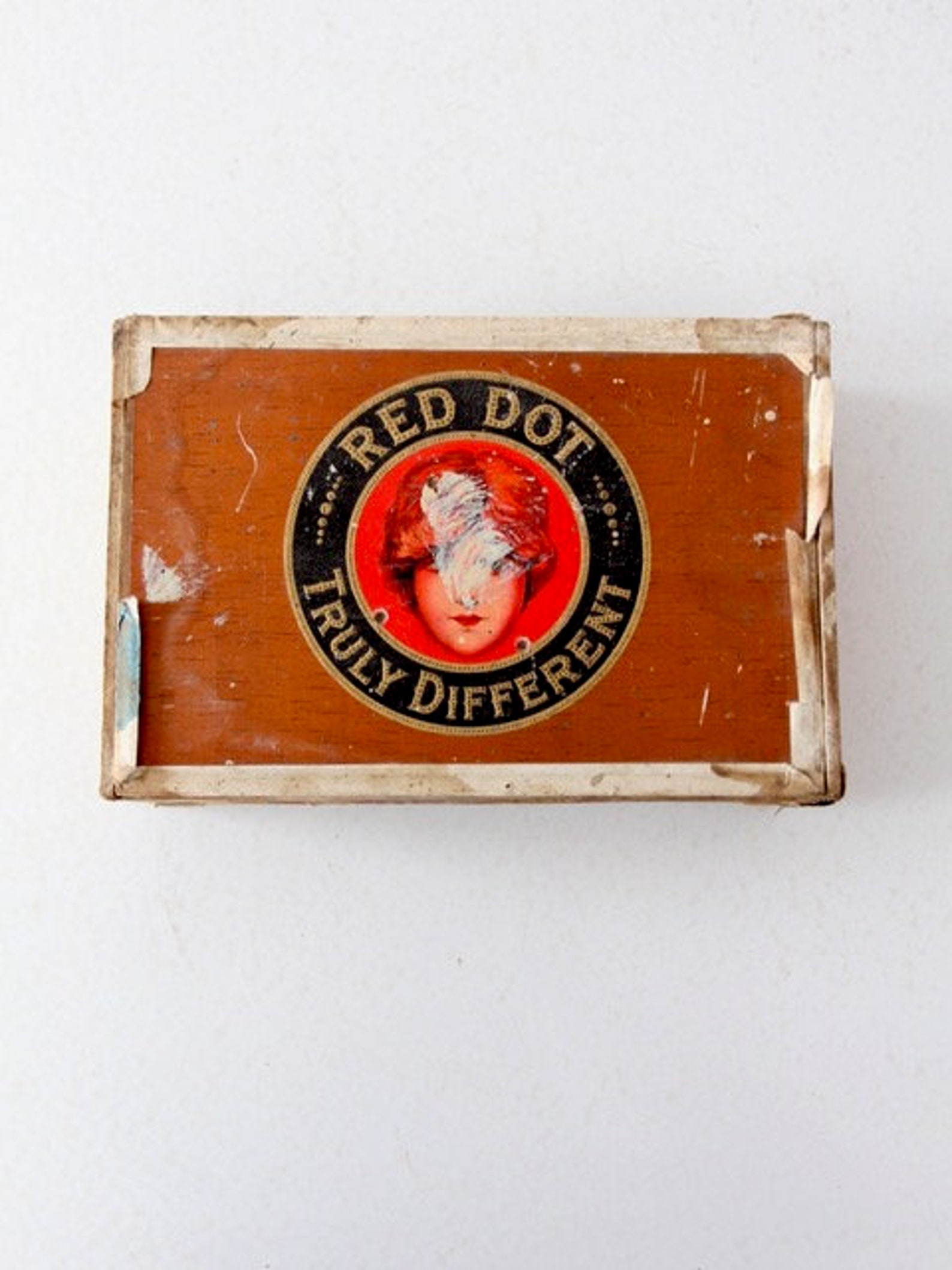 Vintage Red Dot Cigar Box - Etsy