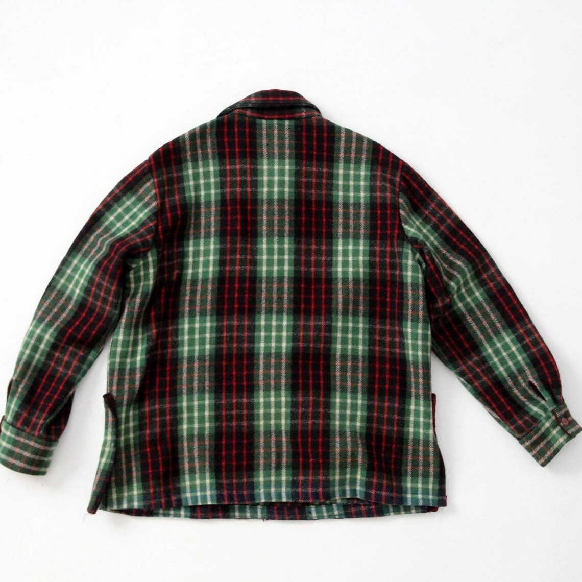 Vintage Men's Plaid Shirt, Wool Pullover - Etsy