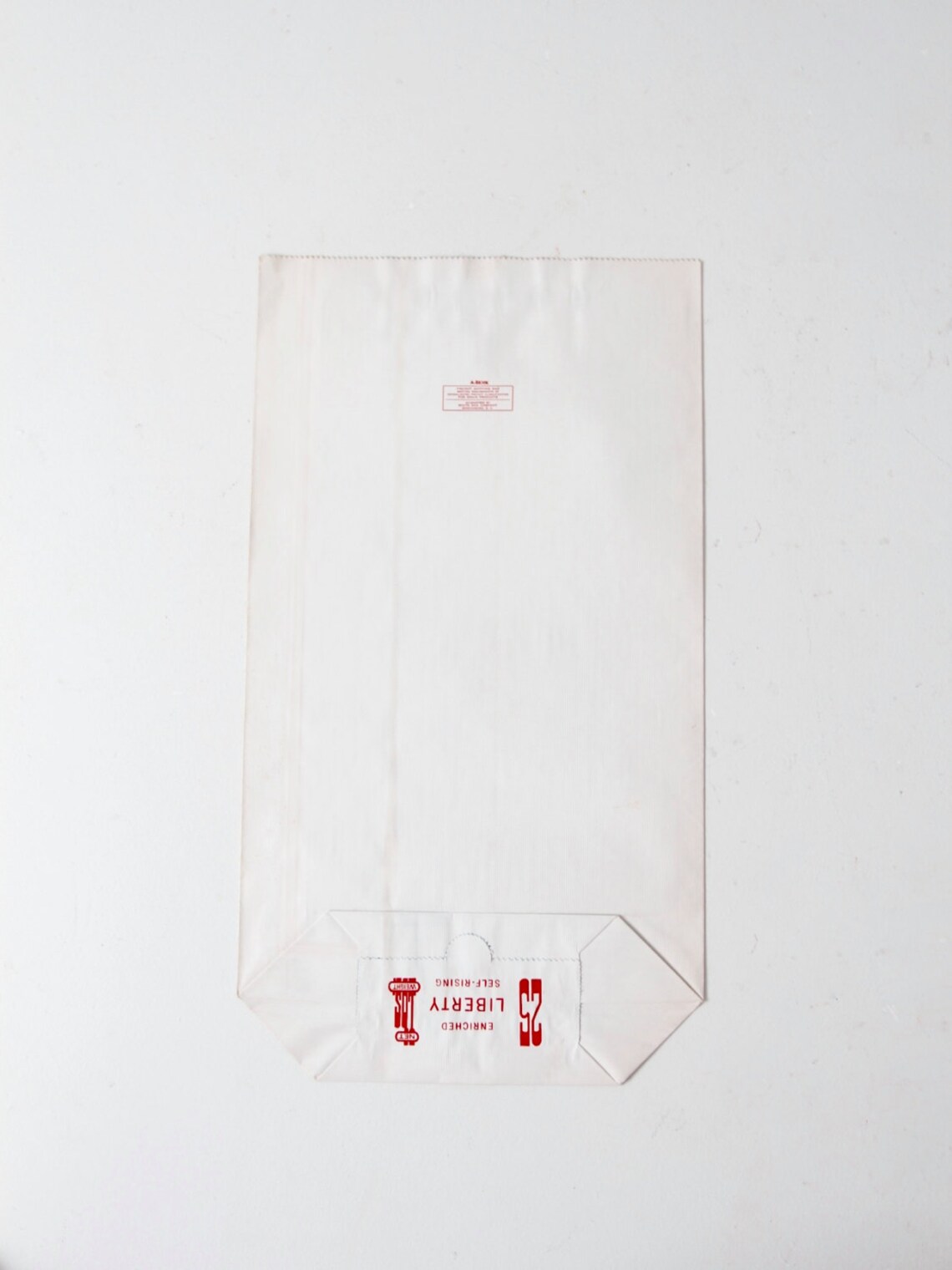 Vintage Liberty Flour Paper Mill Bag, 25 Lb Bag American Flour Bag - Etsy