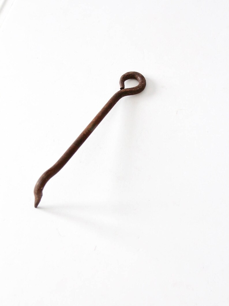 Antique Large Iron Hook Hardware - Etsy