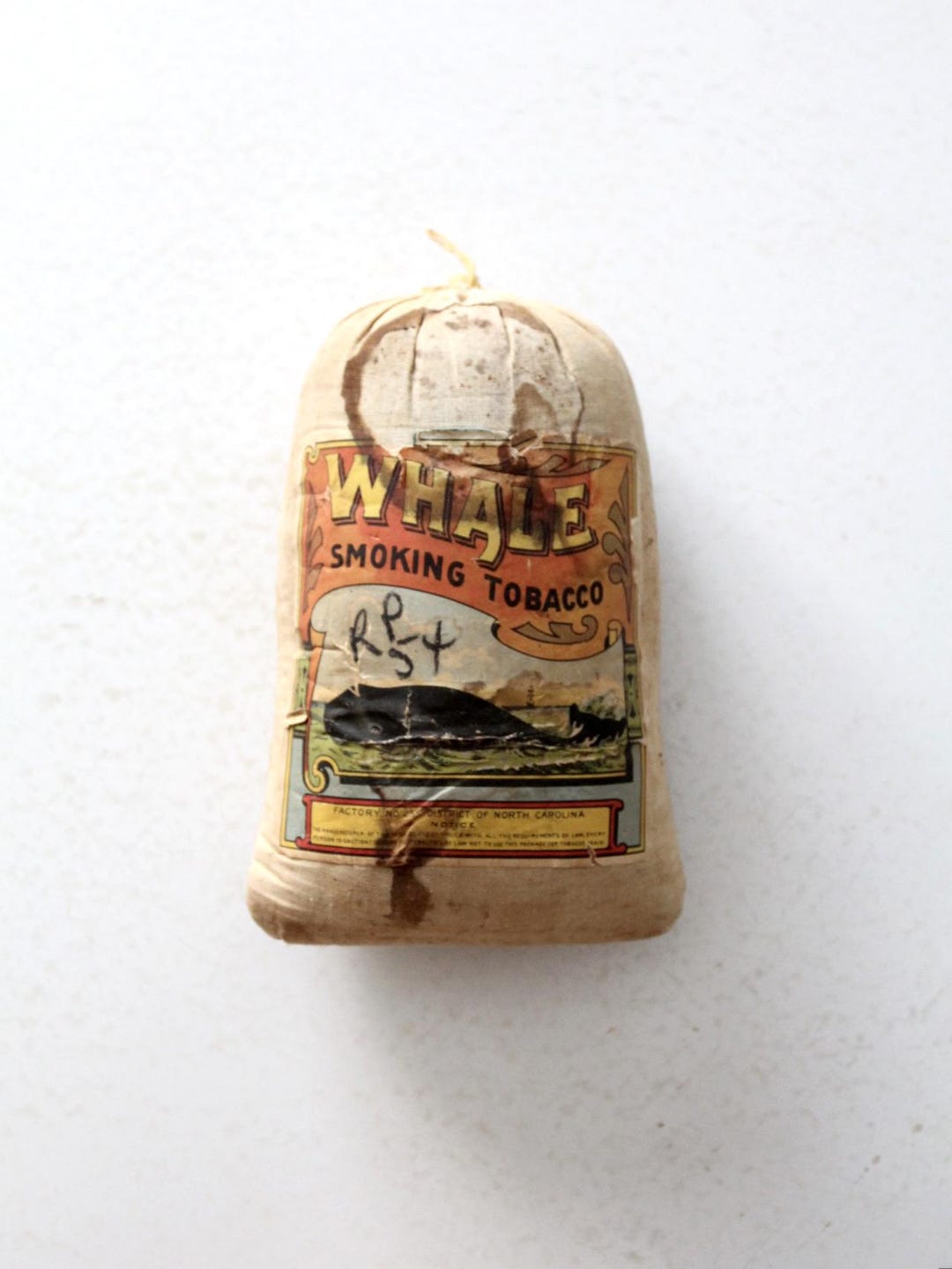 Antique Whale Smoking Tobacco Cloth Pouch - Etsy