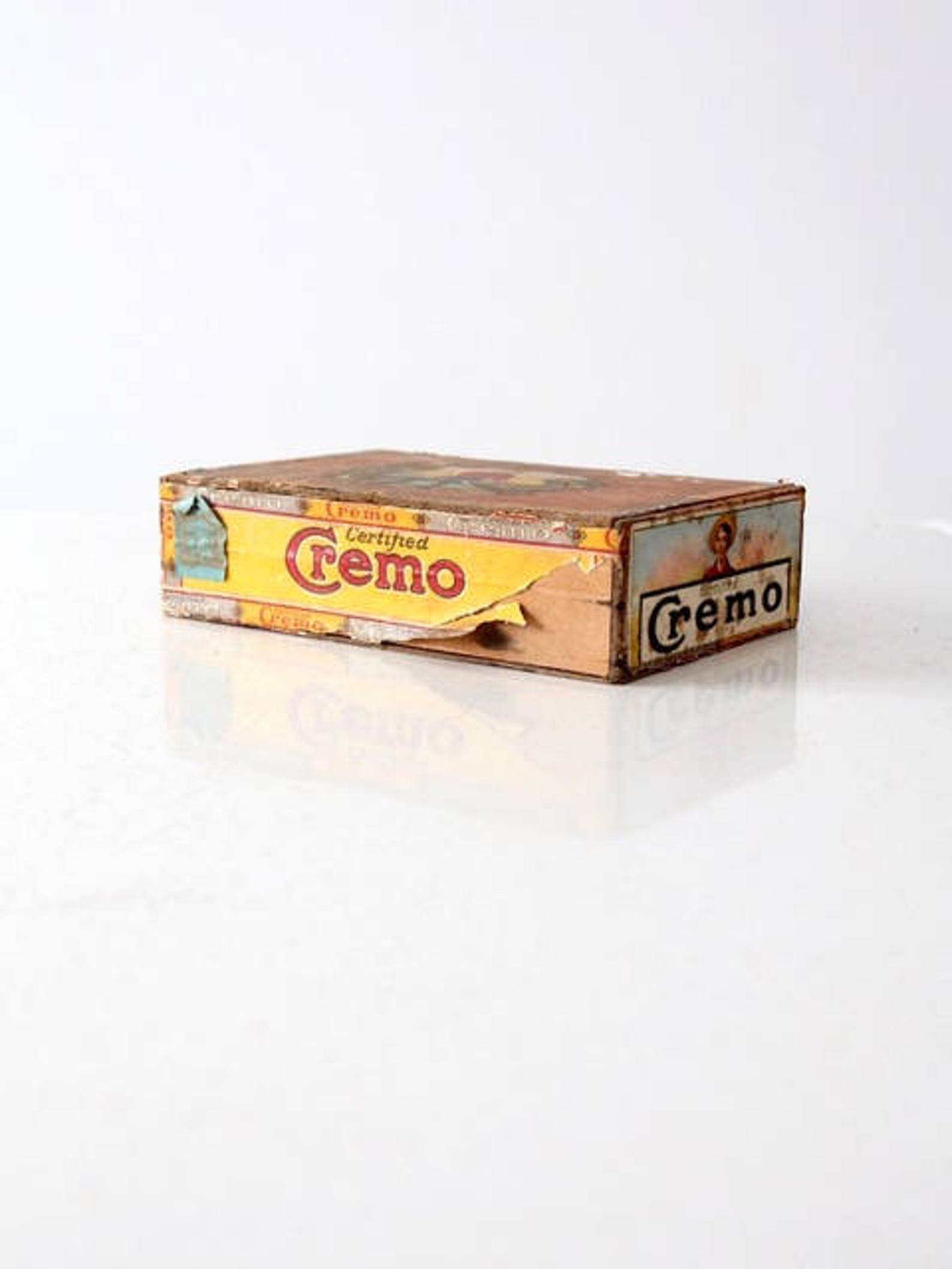 Vintage Cremo Wood Cigar Box - Etsy