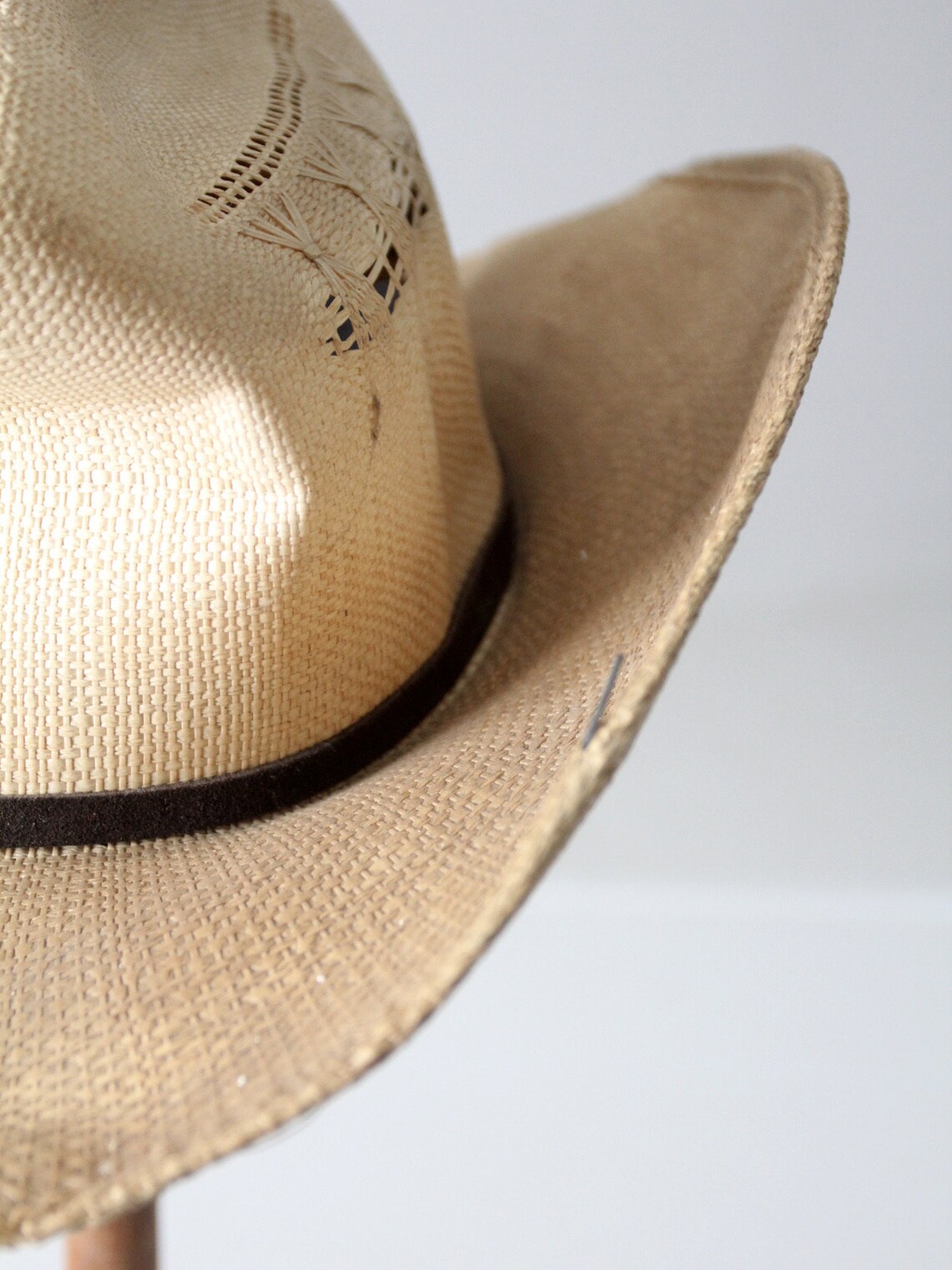 Vintage Rockmount Distressed Straw Cowboy Hat - Etsy