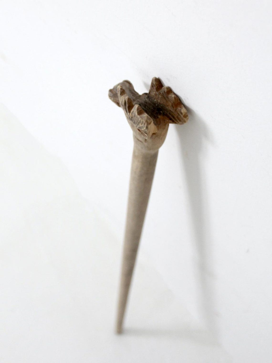 Vintage Hand-carved Moose Walking Stick - Etsy