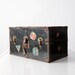Antique Metal Trunk With Travel Stickers, Mary Lu Playthings Trunk - Etsy