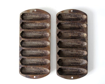 Vintage Lodge Divided Cornbread Cast Iron Skillet - Etsy