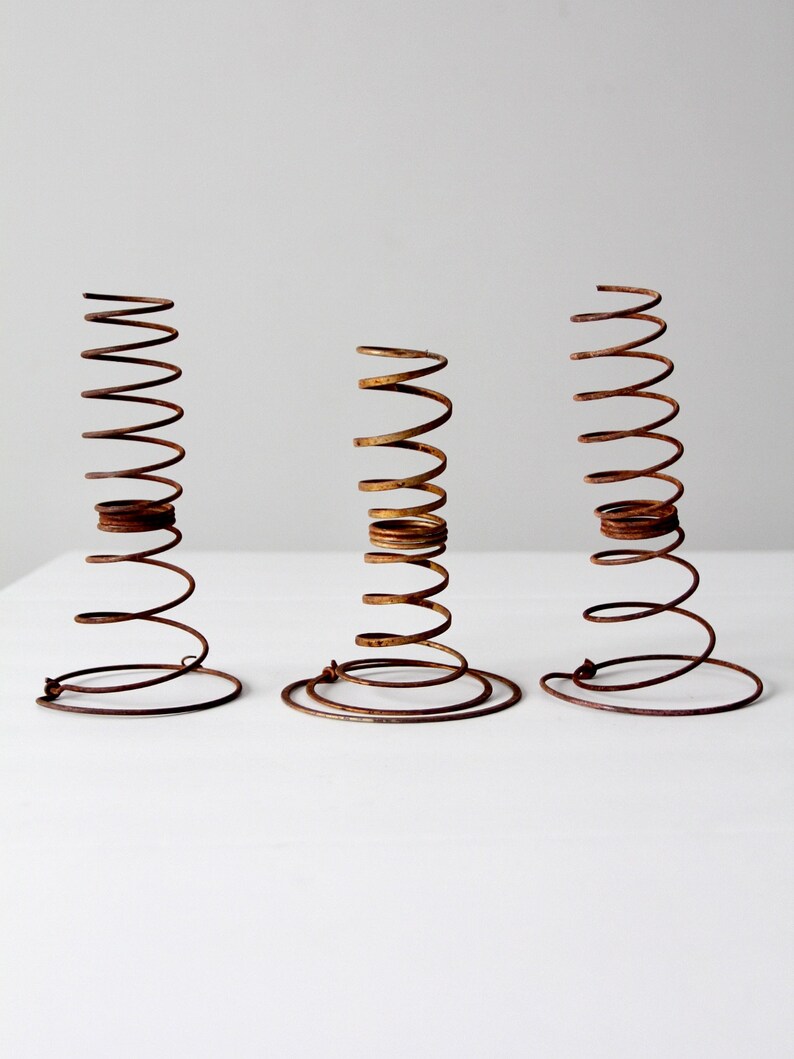 Vintage Metal Springs Set of 3 - Etsy