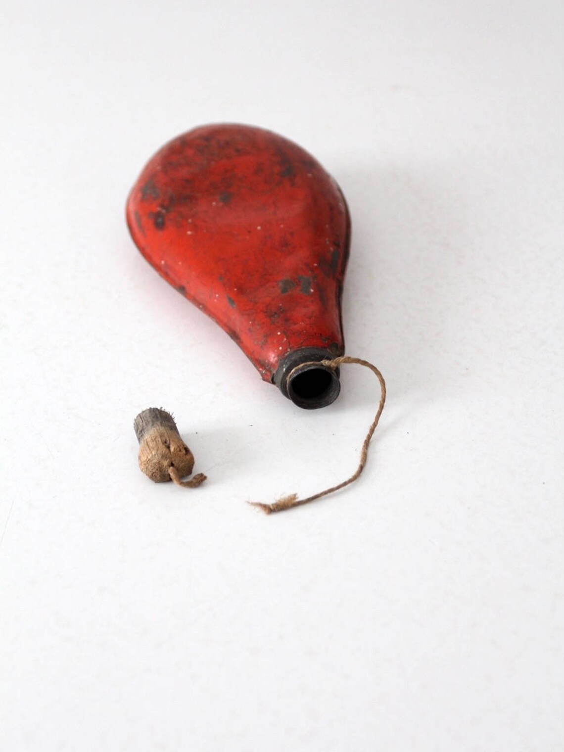 Vintage Metal Flask, Red Container - Etsy