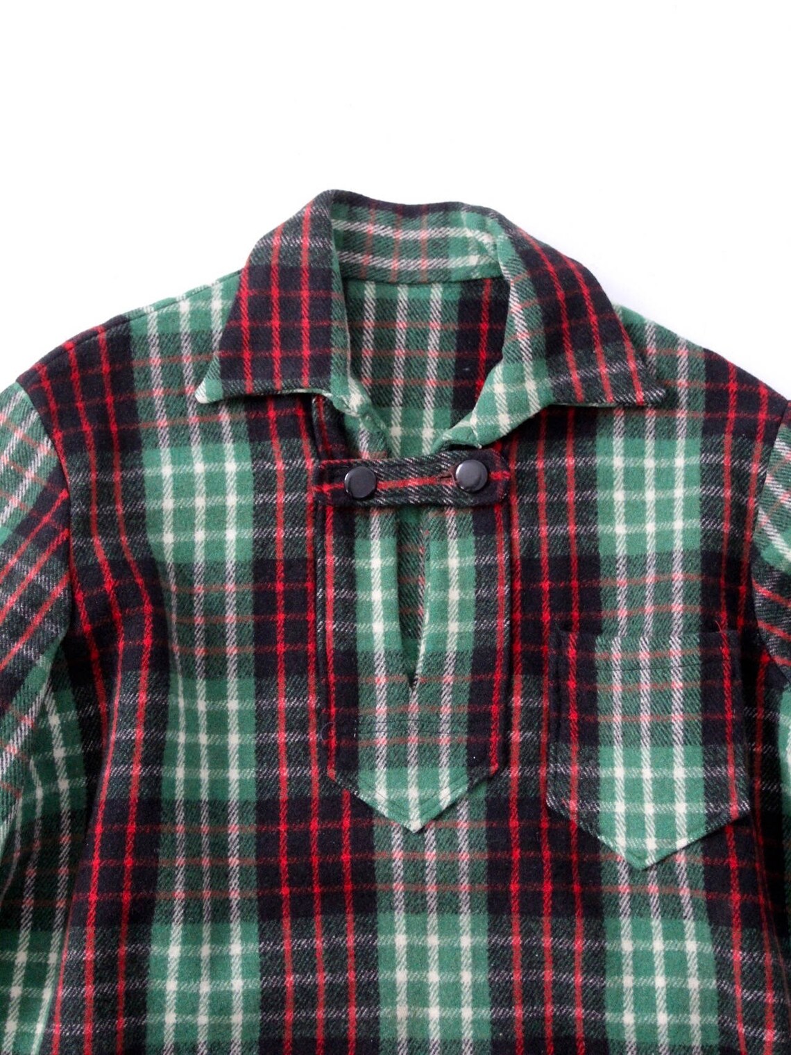 Vintage Men's Plaid Shirt, Wool Pullover - Etsy