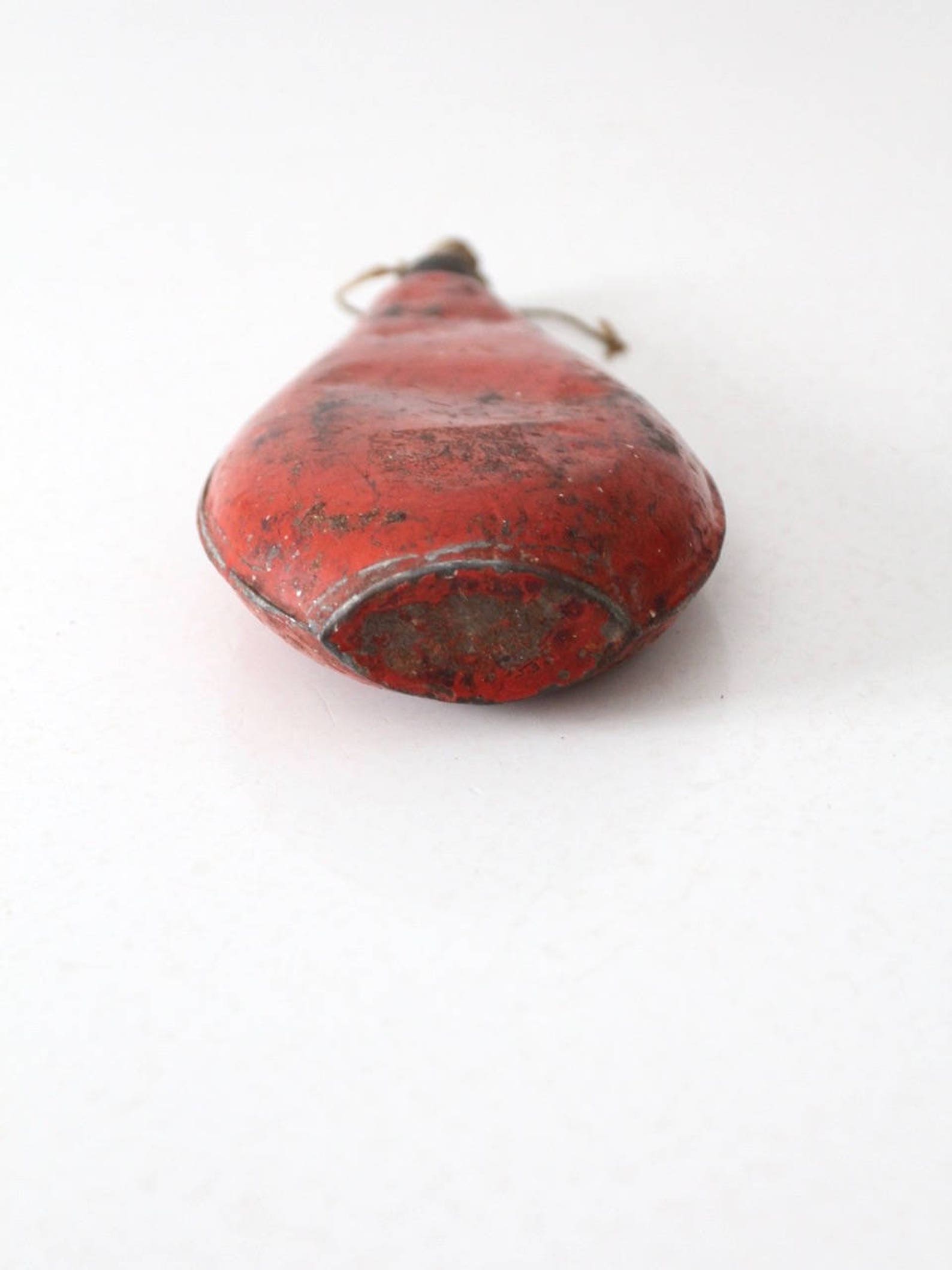 Vintage Metal Flask, Red Container - Etsy