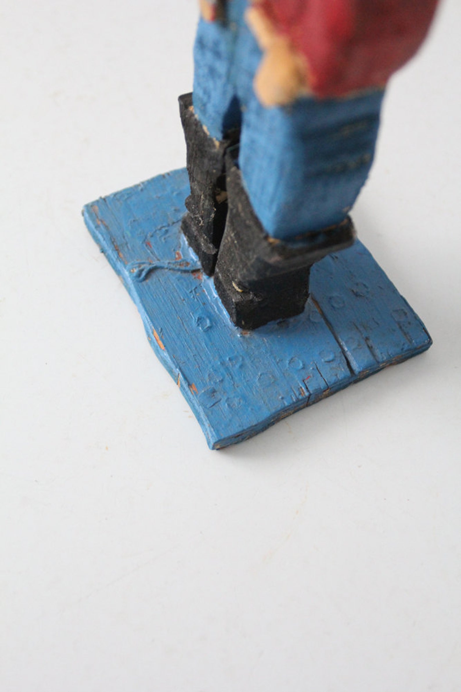 Western Folk Art, Vintage Carved Cowboy Figurine - Etsy