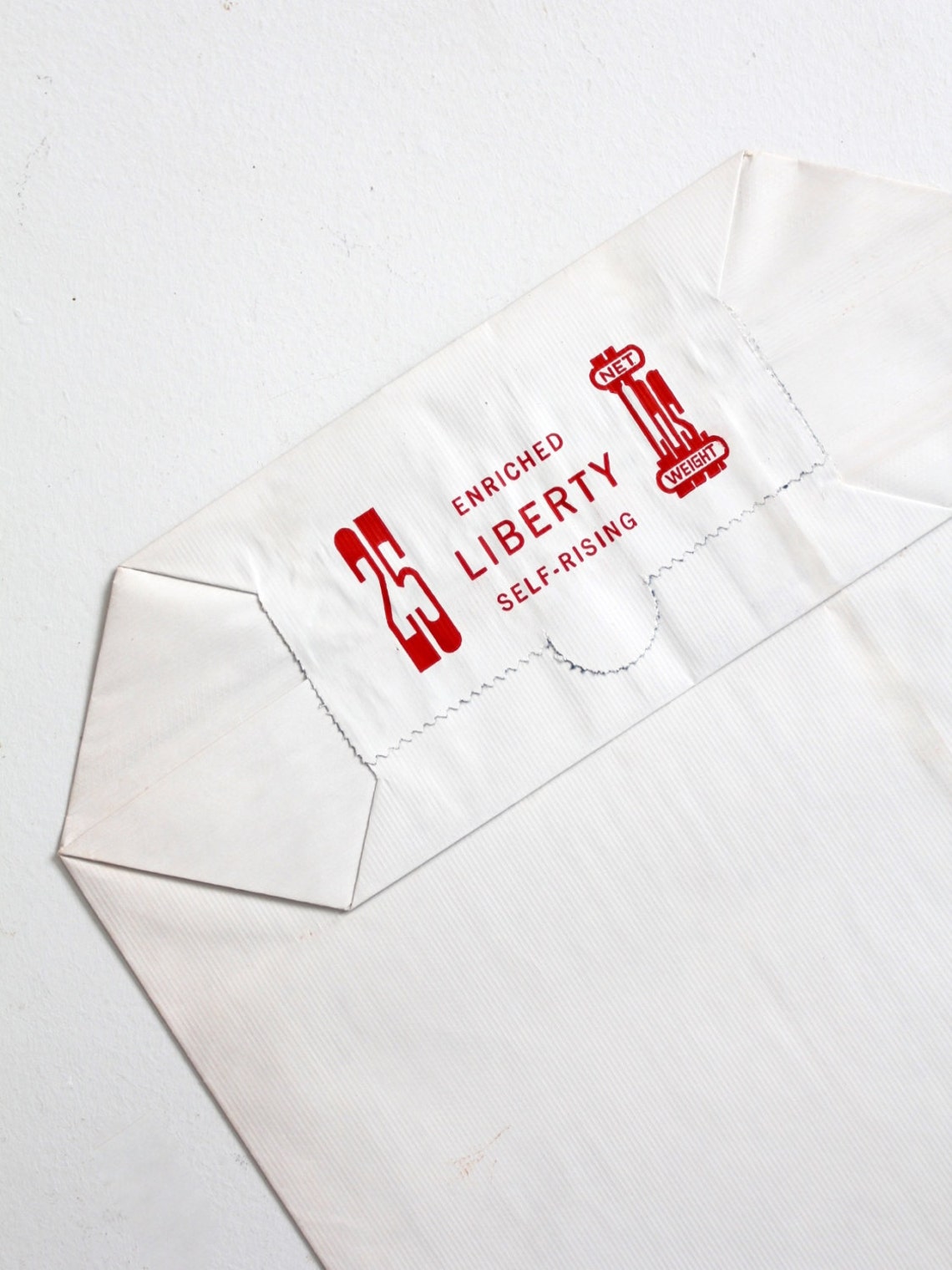 Vintage Liberty Flour Paper Mill Bag, 25 Lb Bag American Flour Bag - Etsy