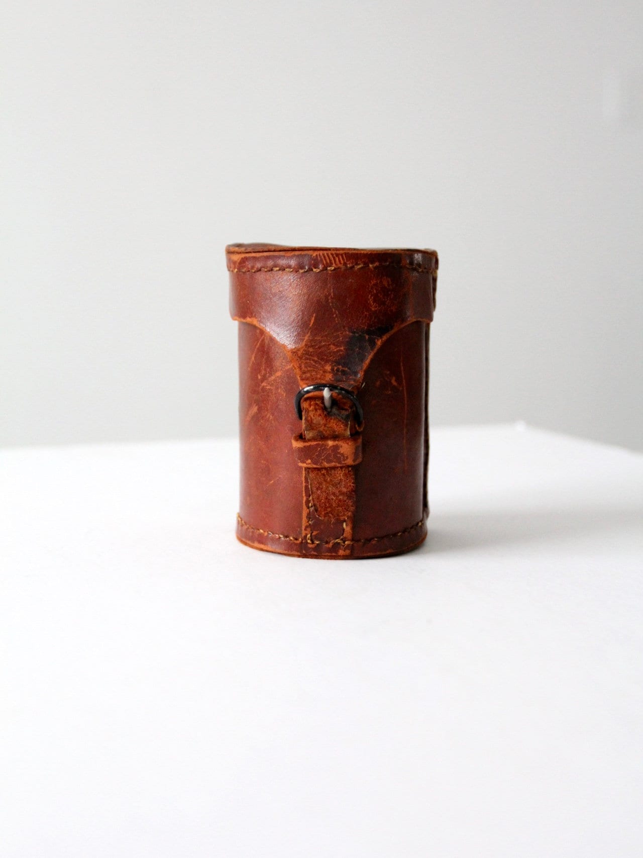 Vintage Leather Case, Belted Pouch Box - Etsy