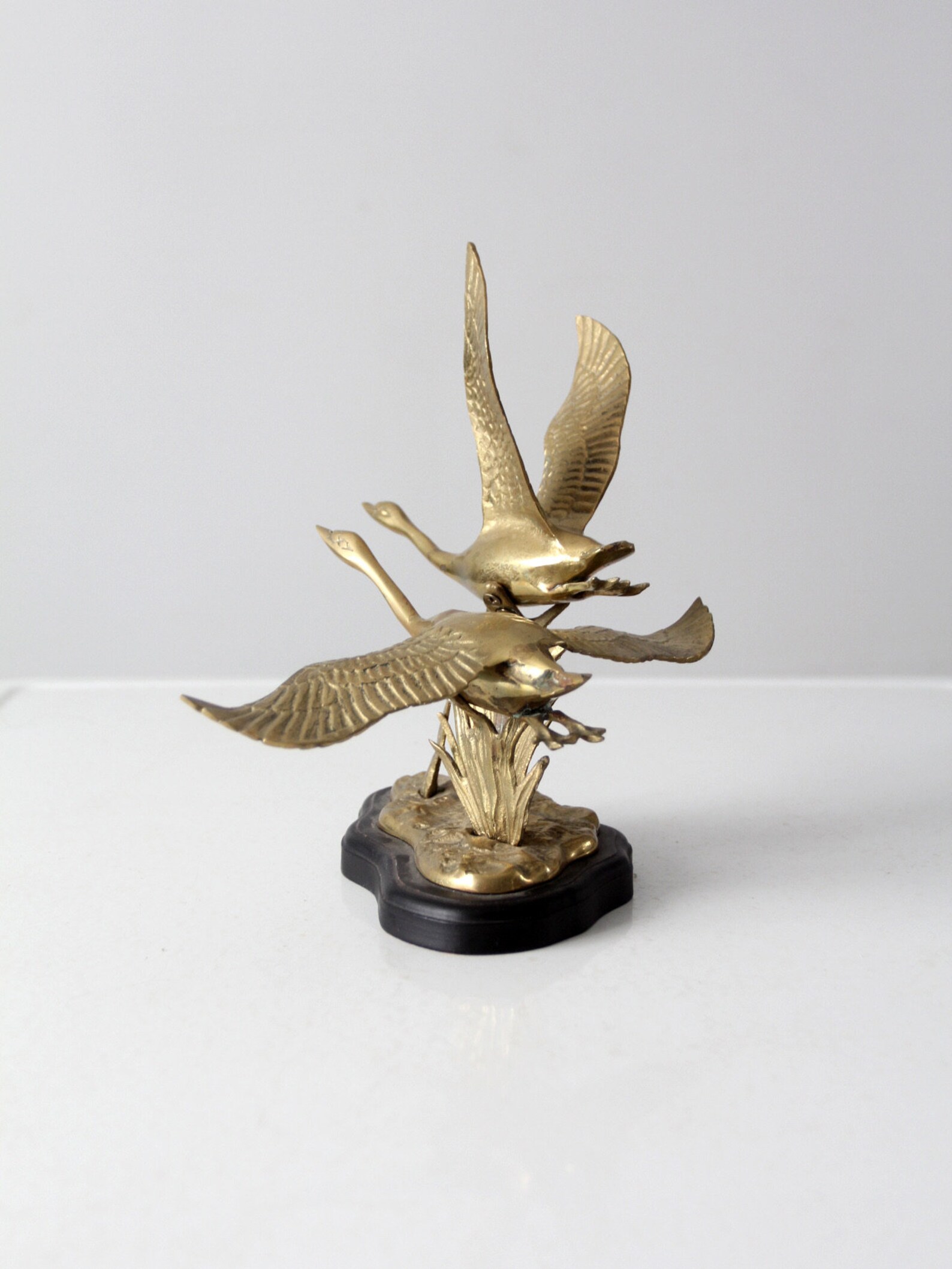 Vintage Flying Brass Birds Sculpture - Etsy