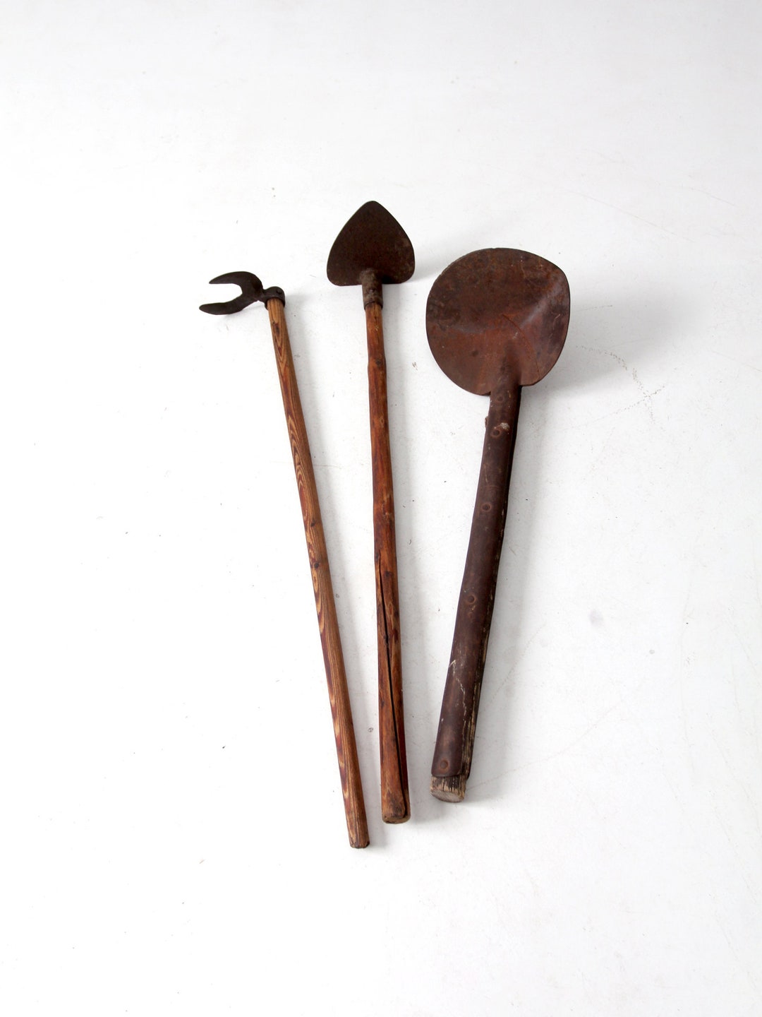 Antique Primitive Gardening Farm Tools Set of 3 - Etsy