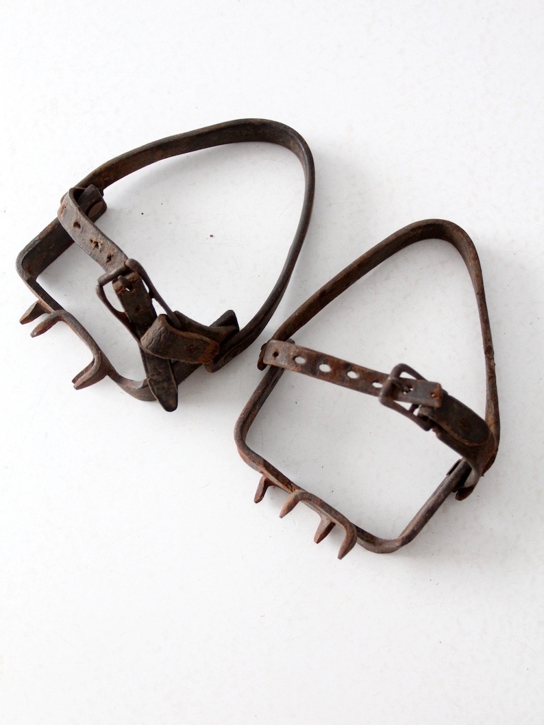 Antique Iron Ice Shoes, Ice Cleats - Etsy