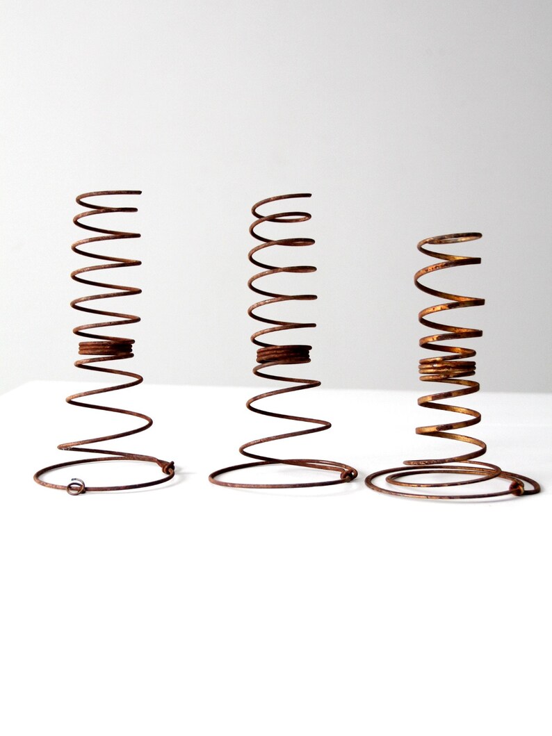 Vintage Metal Springs Set of 3 - Etsy