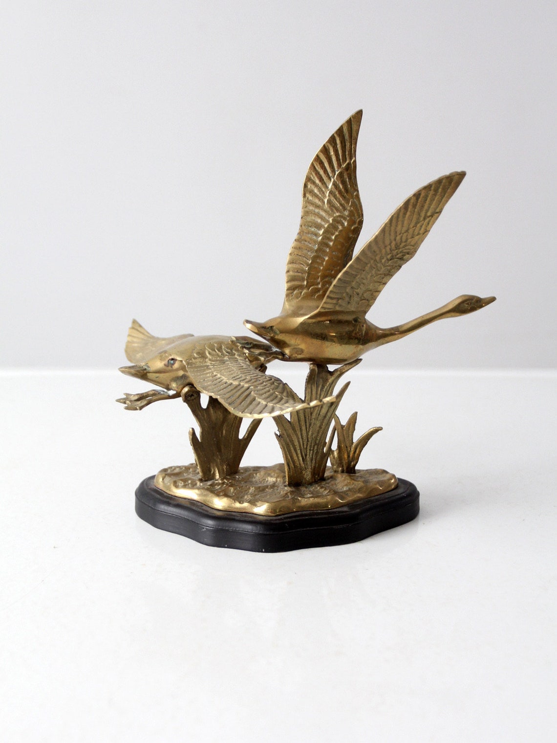 Vintage Flying Brass Birds Sculpture - Etsy