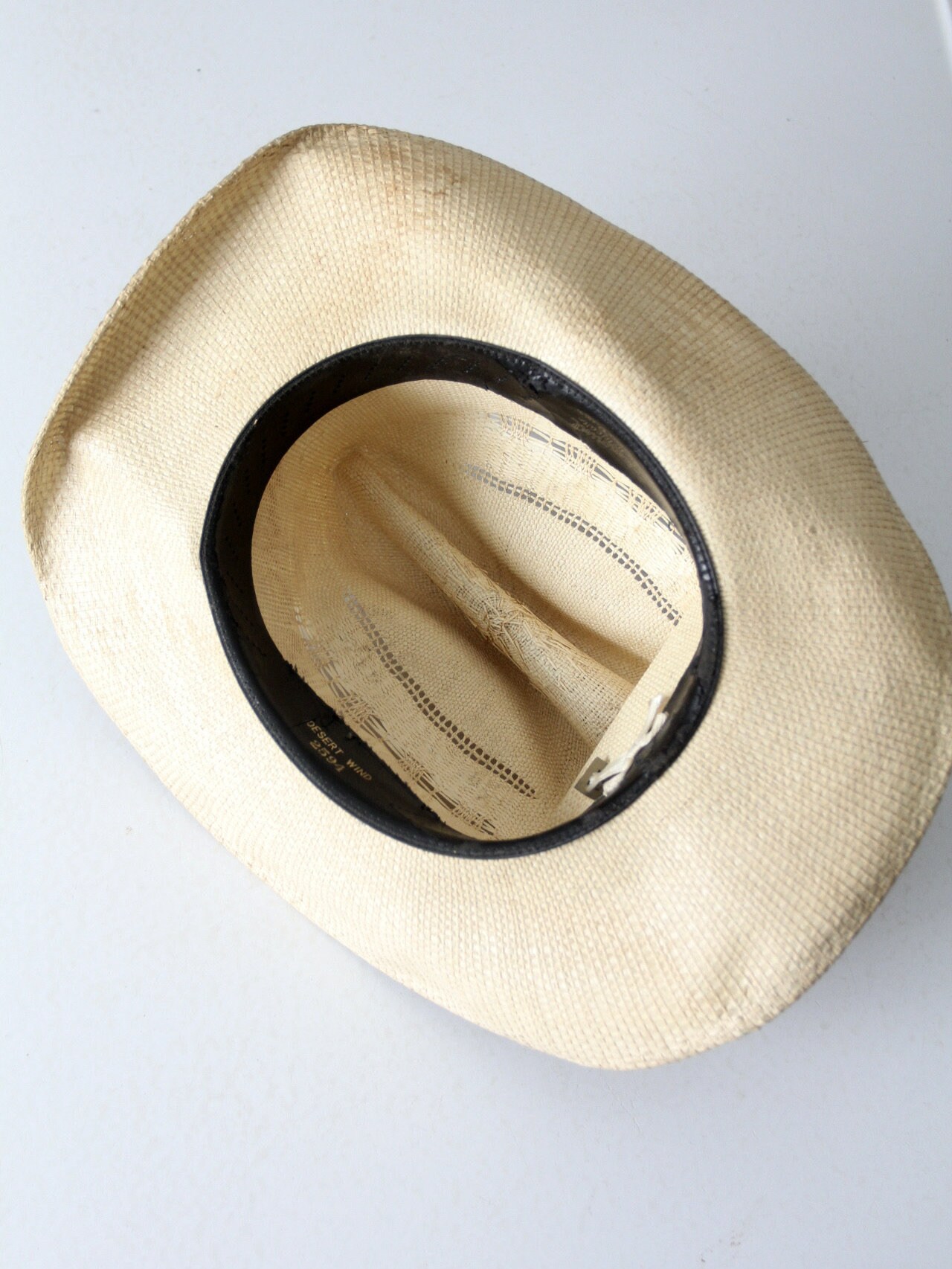 Vintage Rockmount Distressed Straw Cowboy Hat - Etsy