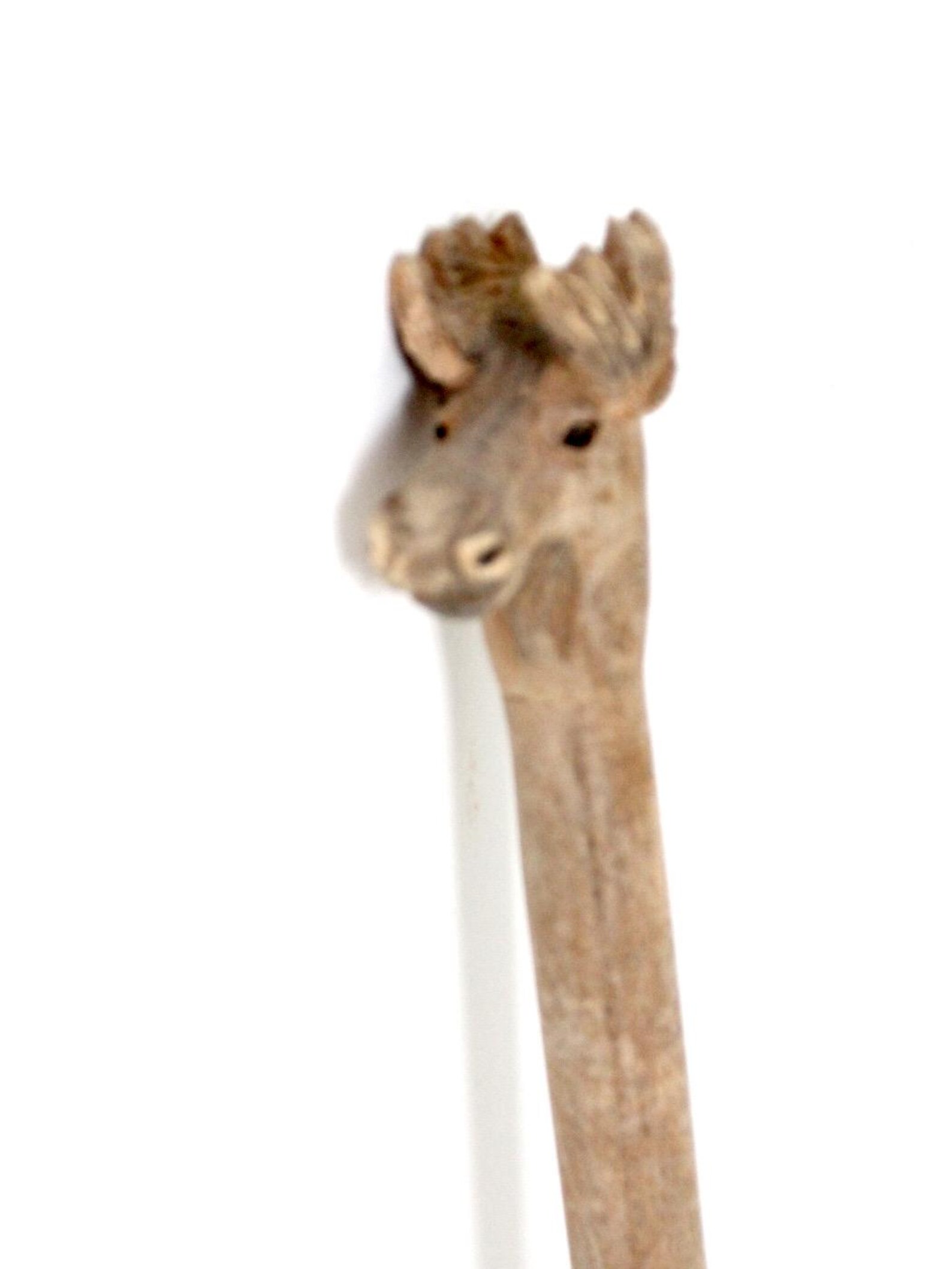 Vintage Hand-carved Moose Walking Stick - Etsy
