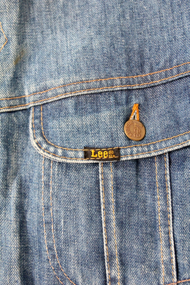 Vintage 70s Lee Storm Rider Vest, Denim Biker Vest - Etsy