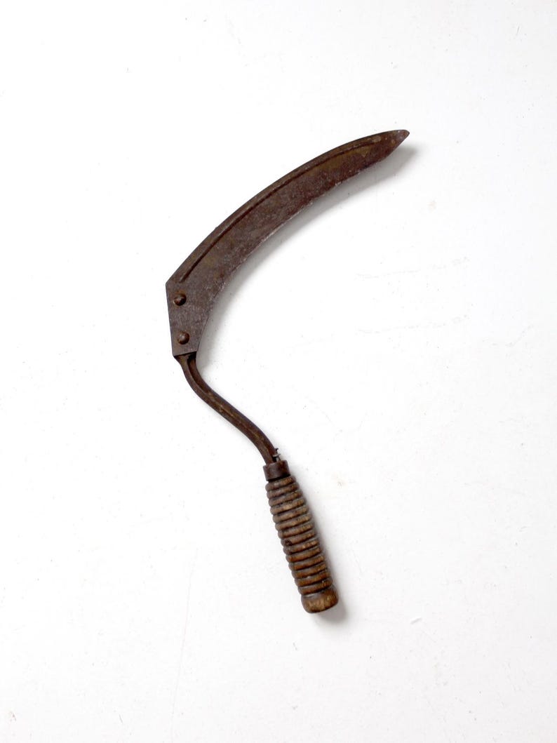 Antique Primitive Sickle, Rustic Hand Tool - Etsy