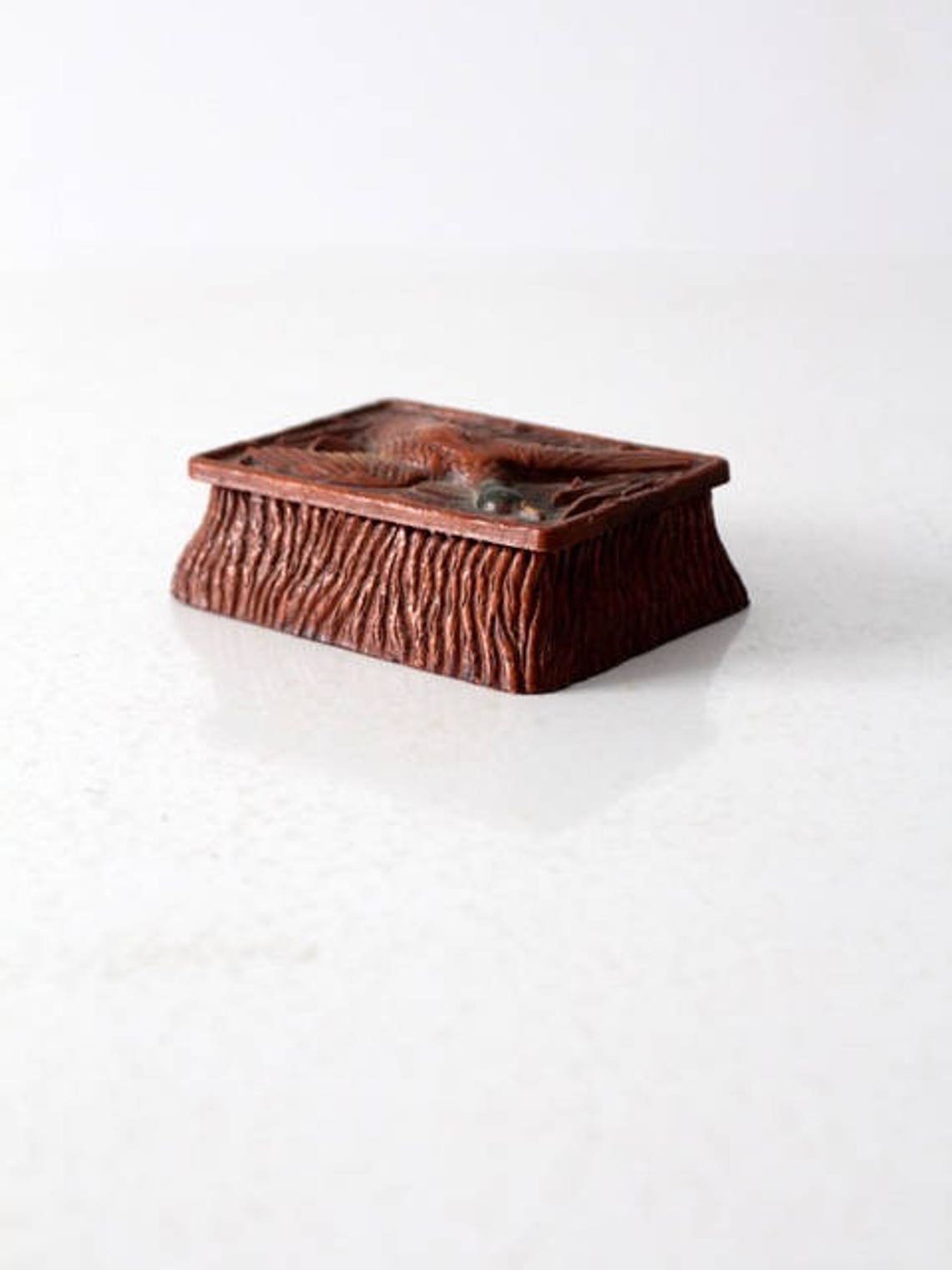 Vintage Syroco Style Box Pheasant Faux Bois Box - Etsy