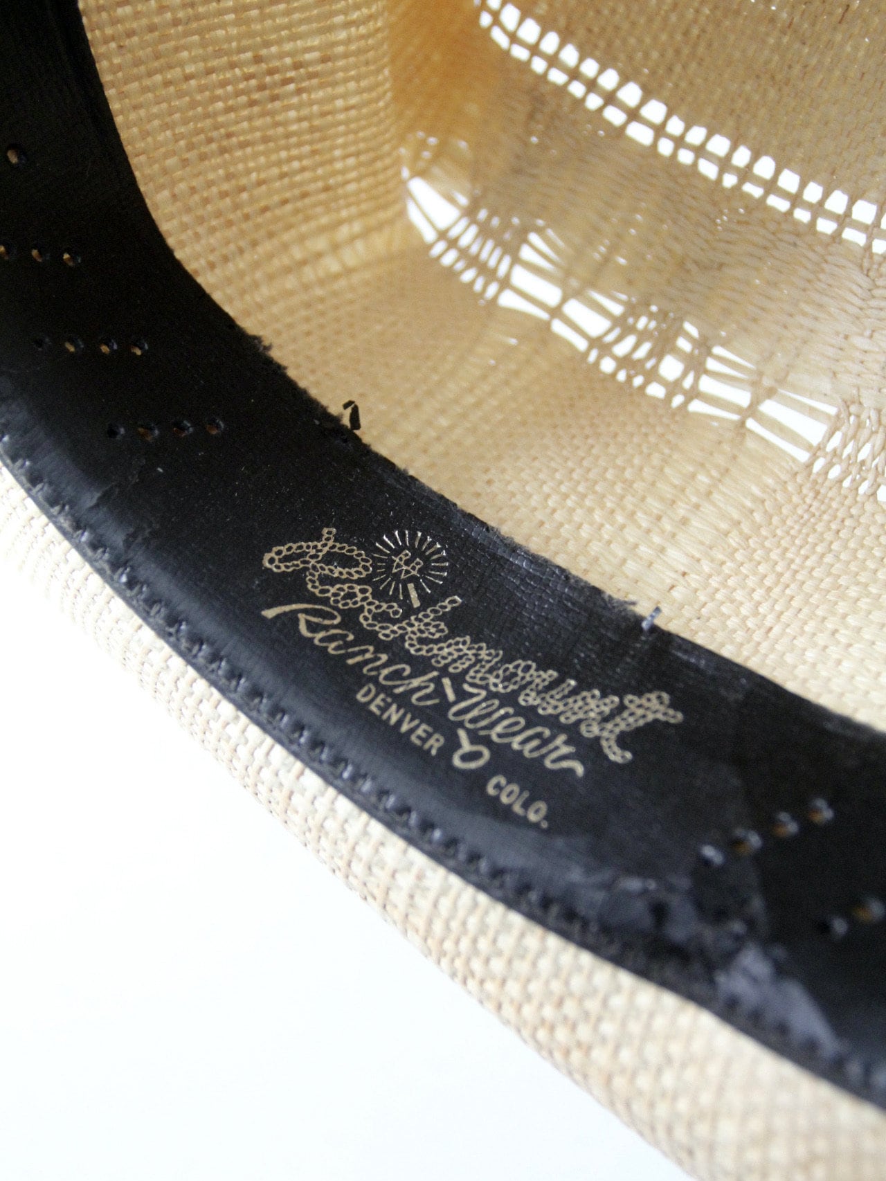 Vintage Rockmount Distressed Straw Cowboy Hat - Etsy