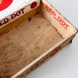 Vintage Red Dot Cigar Box - Etsy