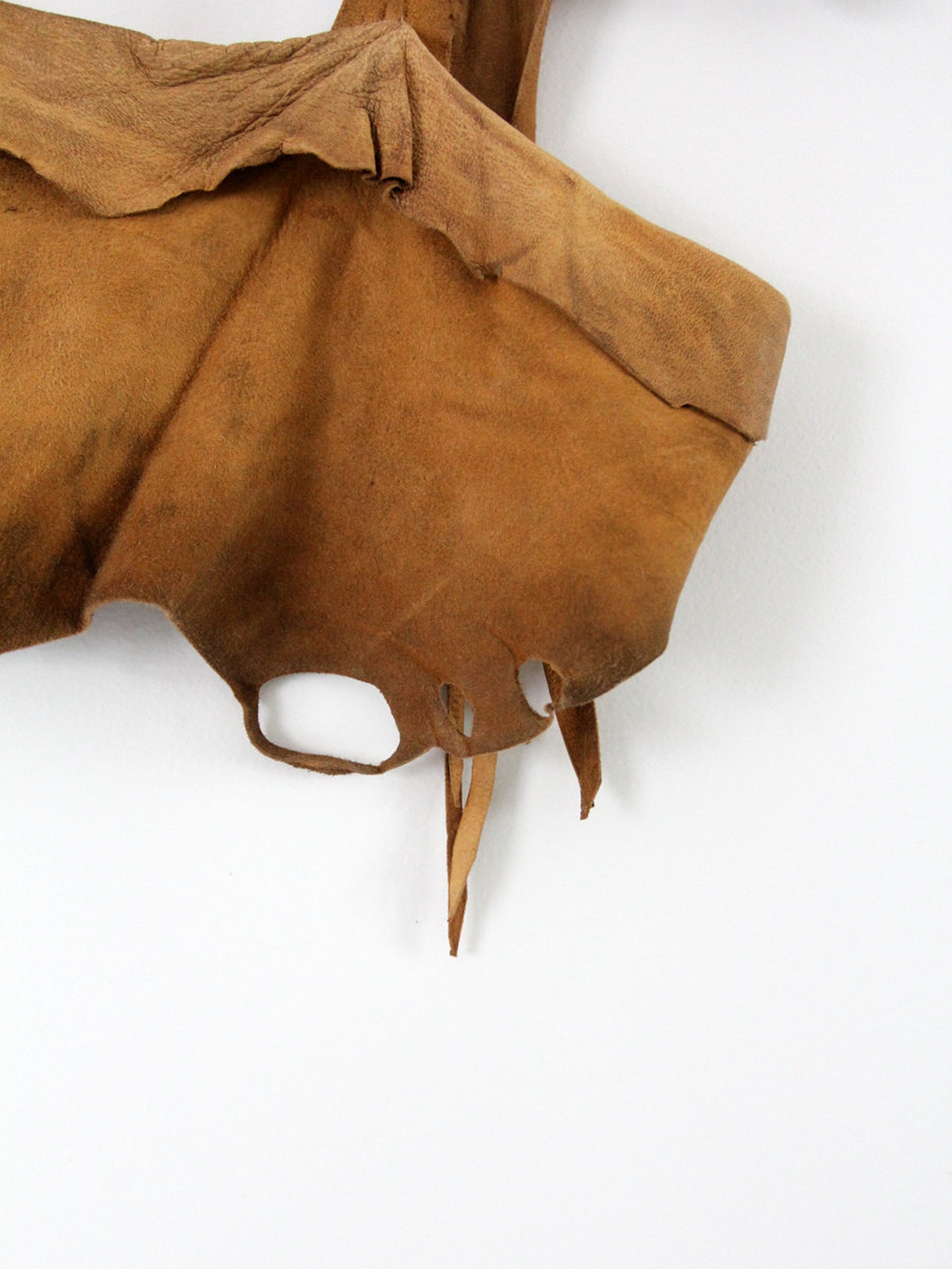 Vintage Native American Style Top, Buckskin Cropped Tank - Etsy