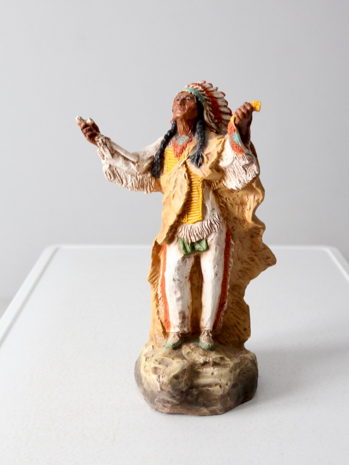 Native American Indian Chief Statue Universal Statuary Circa - Etsy