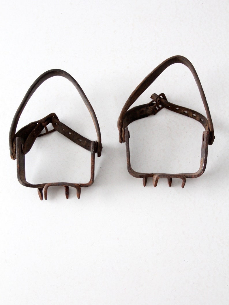 Antique Iron Ice Shoes, Ice Cleats - Etsy