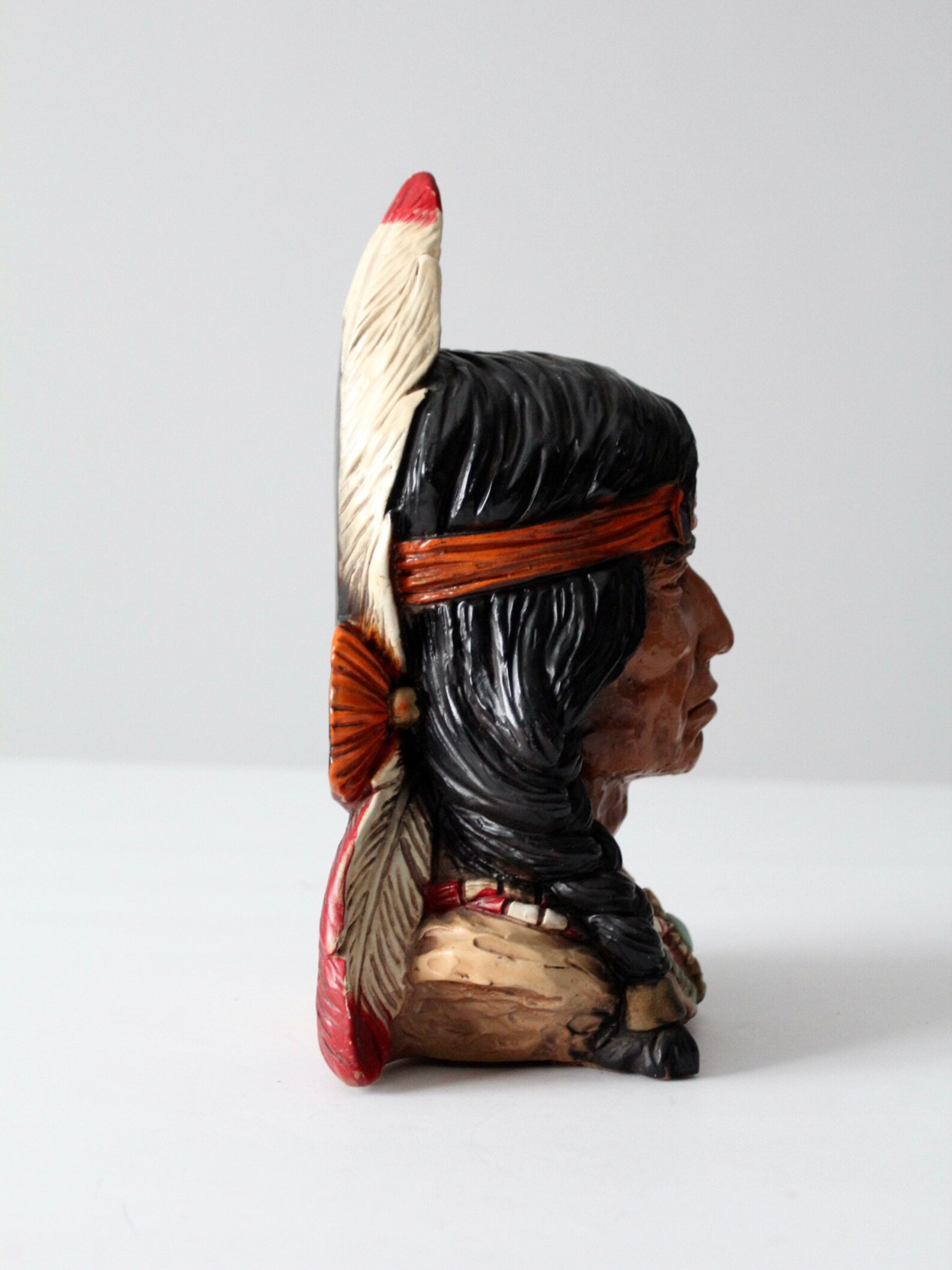 Indian Bust by Universal Statuary Dated 1966 - Etsy