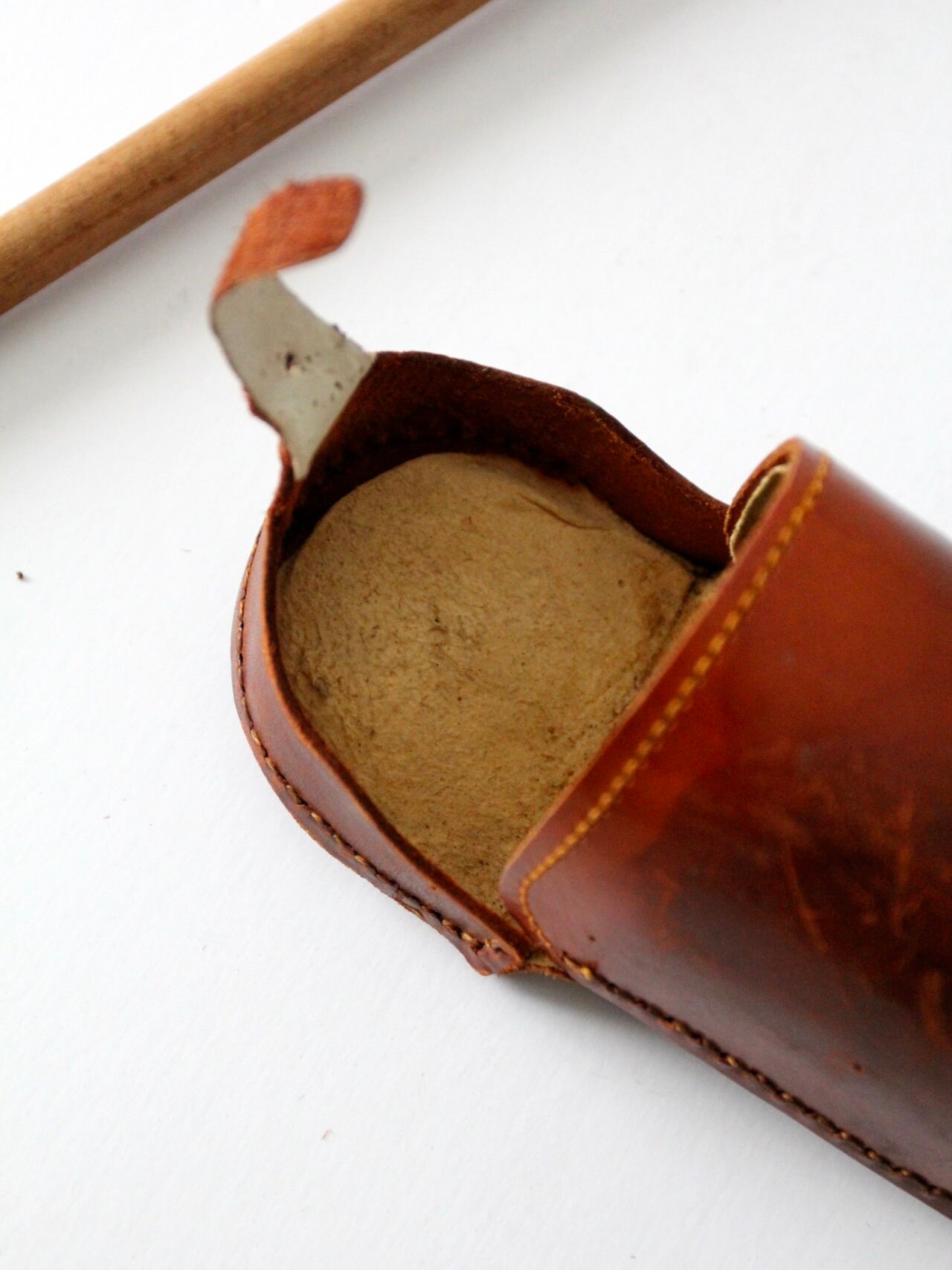 Vintage Leather Case, Belted Pouch Box - Etsy