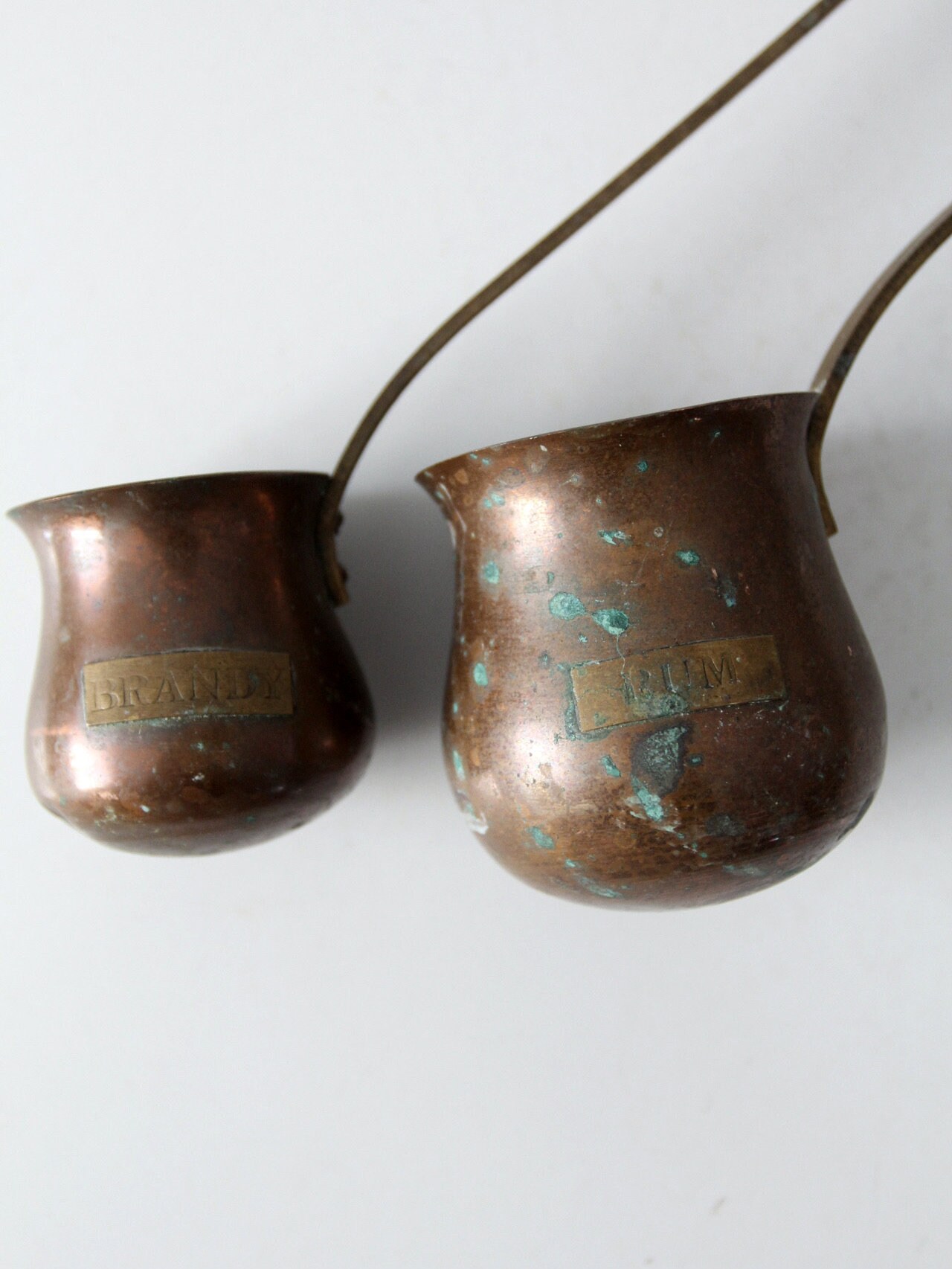 Antique Copper Rum and Brandy Tasting Ladles - Etsy